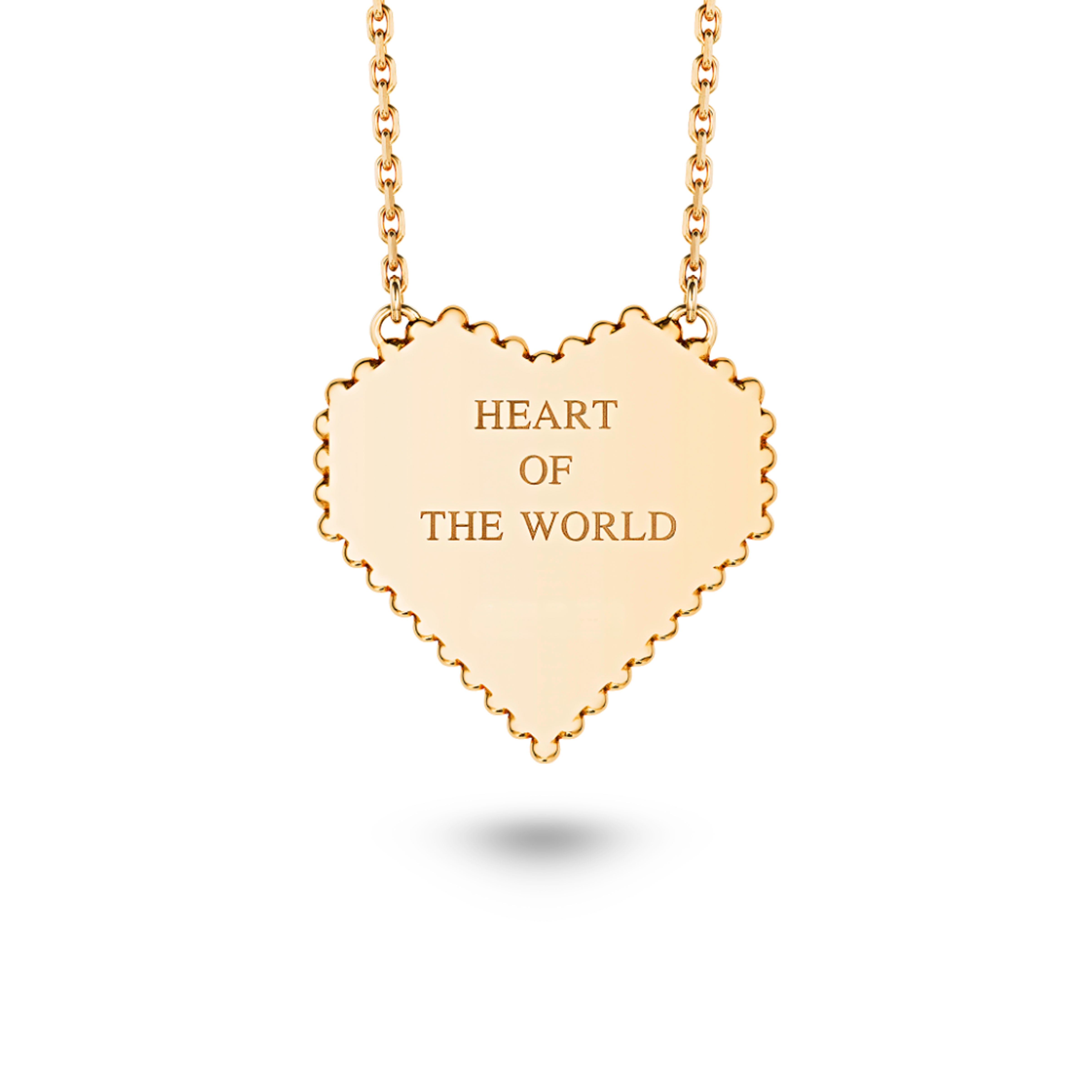 Medium Heart of the World Necklace – MARCELINE PARIS