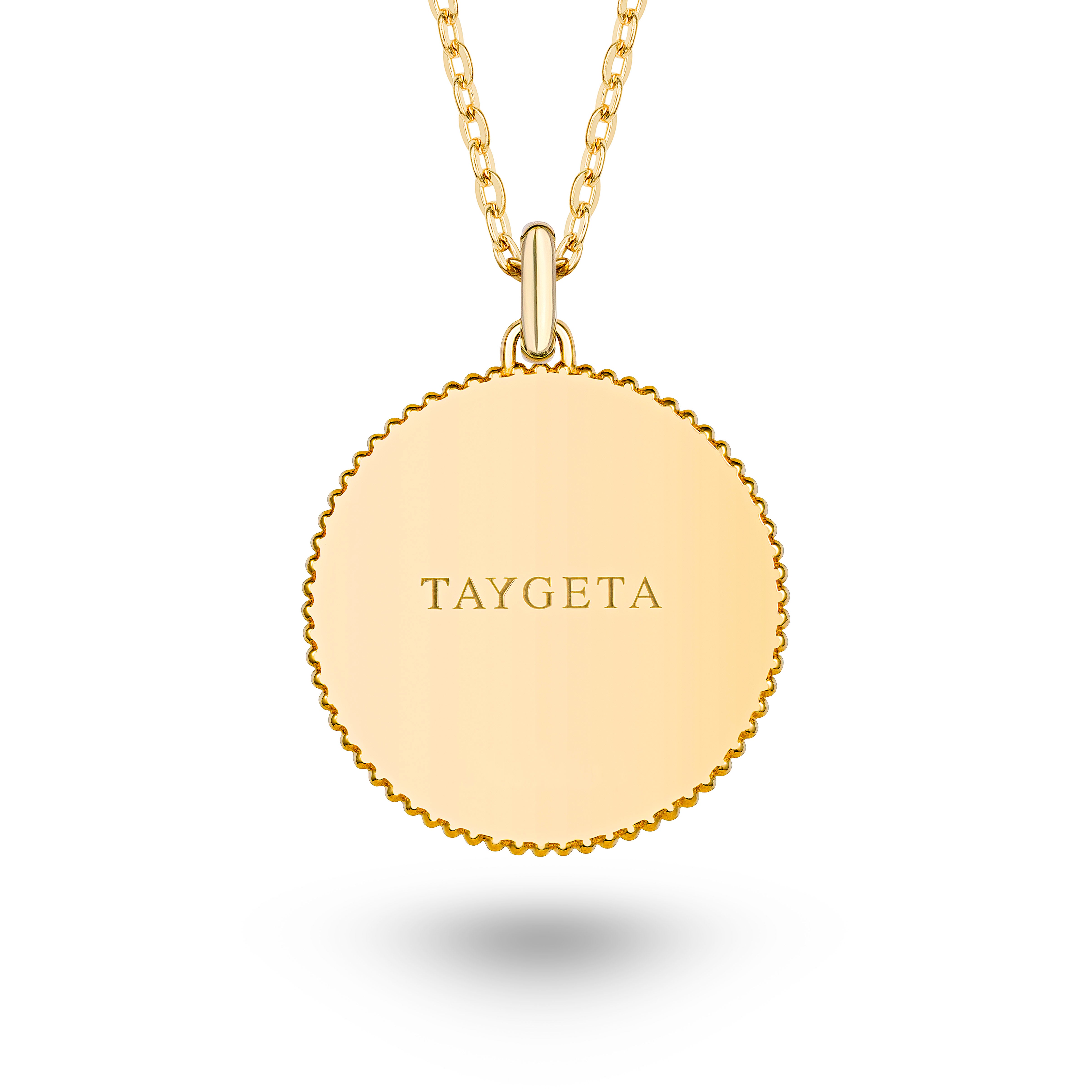 Taygeta Rainbow Necklace in 18K Yellow Gold and Colored Stones ...