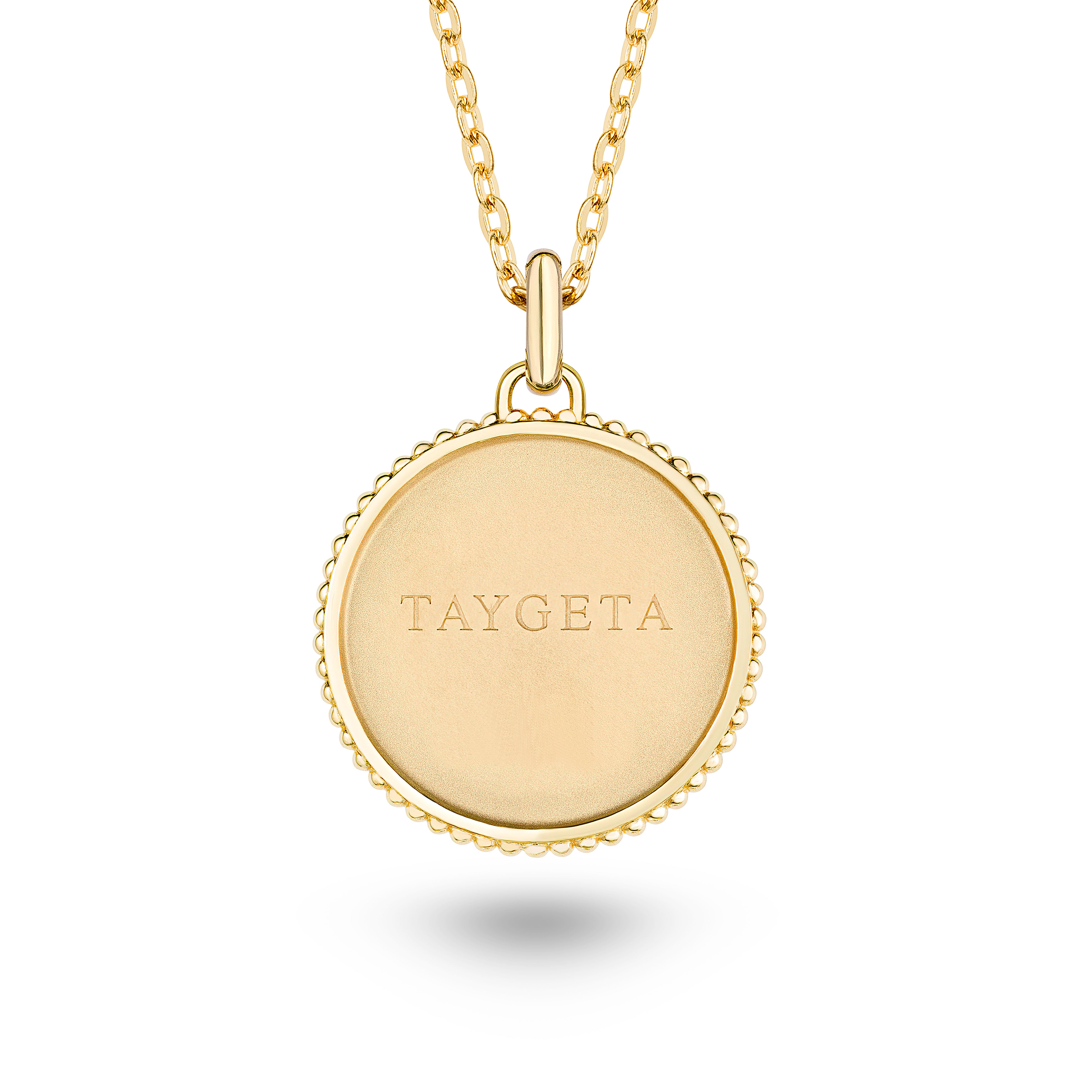 Small Taygeta Rainbow Necklace 18K Yellow Gold and Colored Stones ...