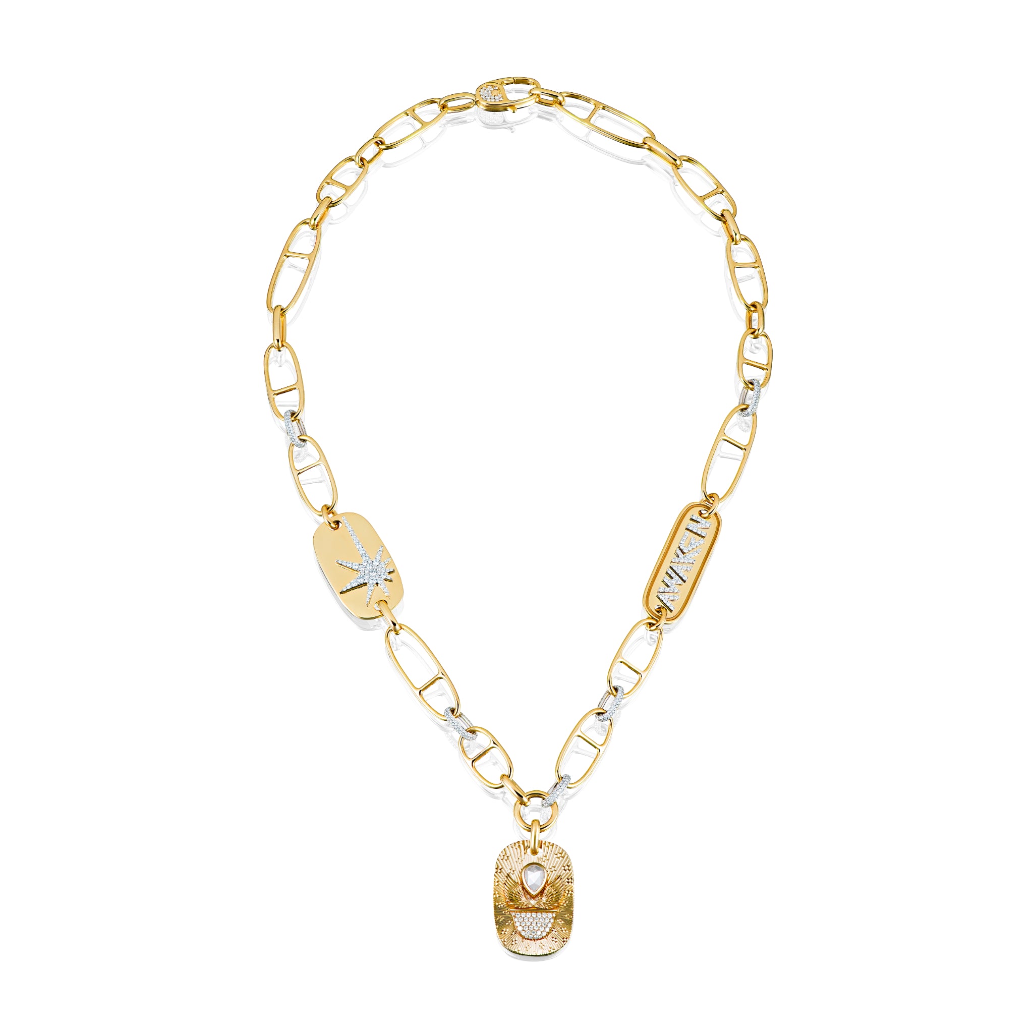 ORIGIN NECKLACE in 18K Yellow and White Gold - Signature Jewels ...