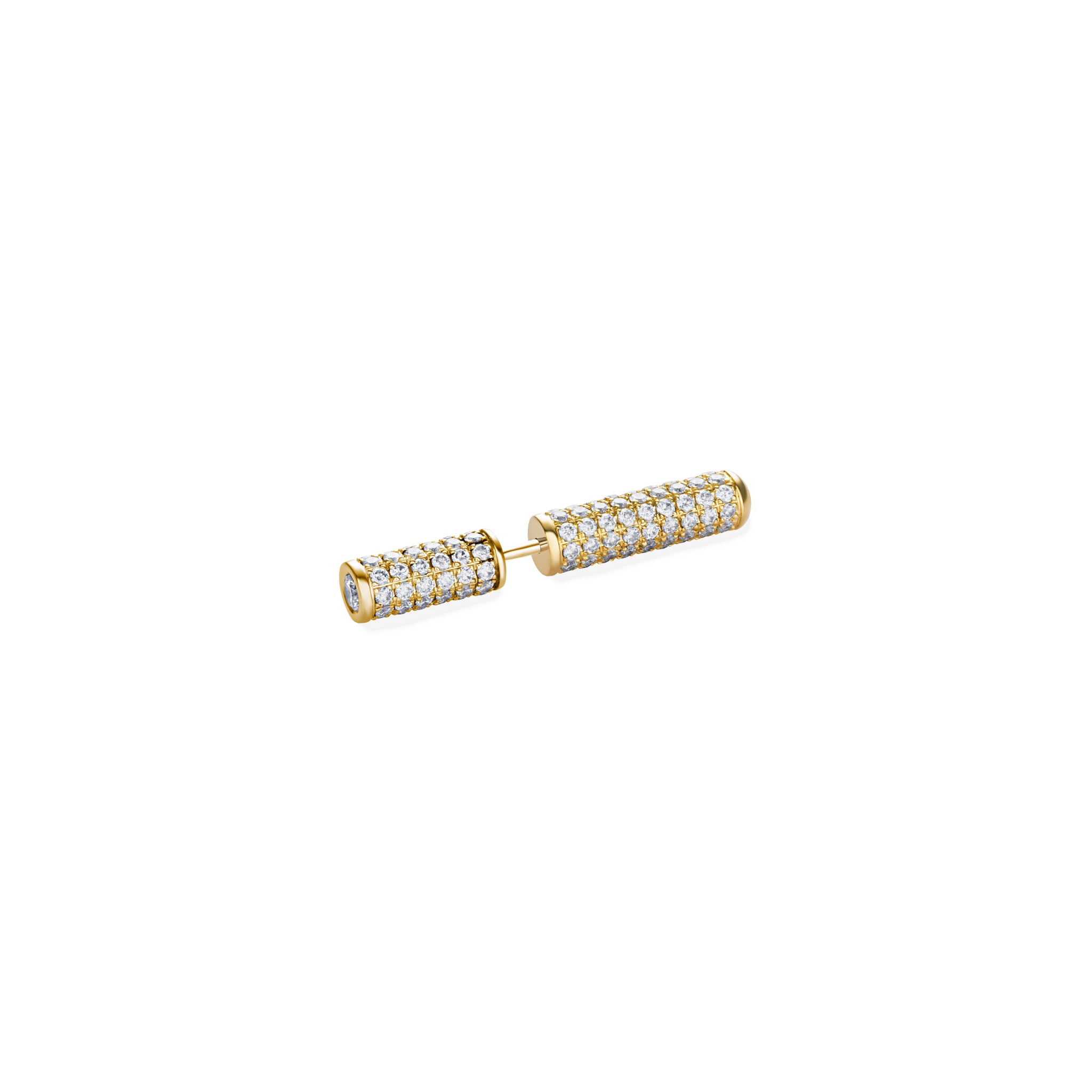 The Small Mic Earring Full Diamond – MARCELINE PARIS